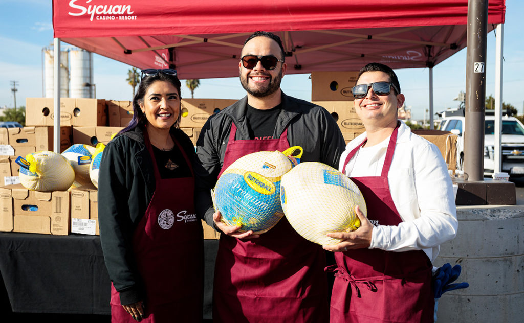 Sycuan, Padres Donate 1,000 Turkeys to Families