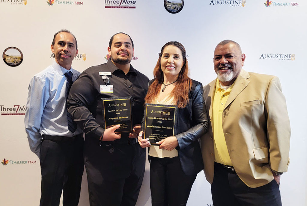 Augustine Honors Team Member, Leader of Year - Indian Gaming