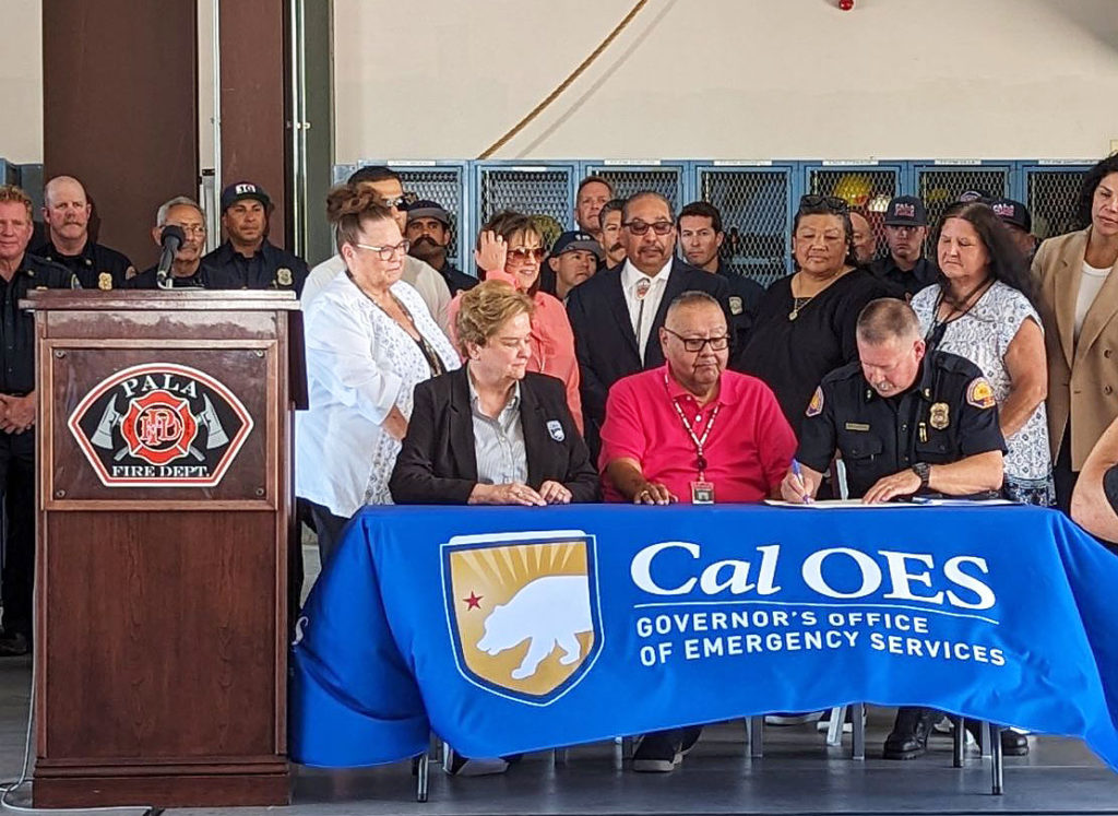Pala Band, California Enter Mutual Aid Agreement - Indian Gaming