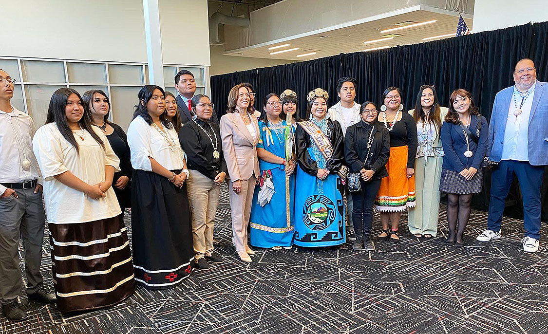 Kamala Harris Visits Gila River Indian Community - Indian Gaming