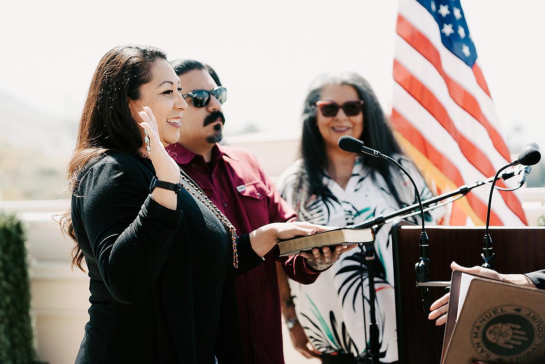San Manuel Tribal Leaders Take Oath of Office - Indian Gaming