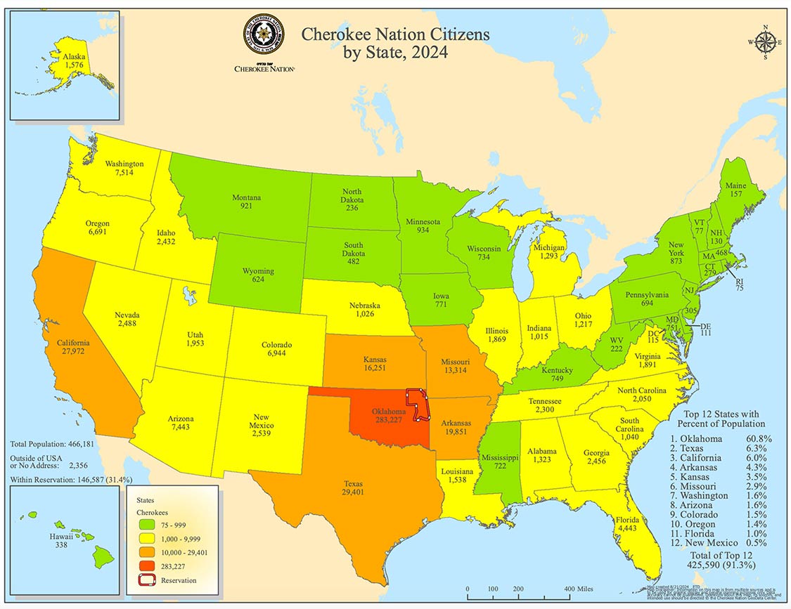 Cherokee Nation Unveils Tribal Citizen Maps - Indian Gaming